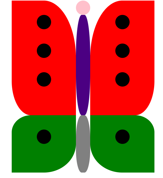 Butterfly in HTML and CSS | SourceCodester